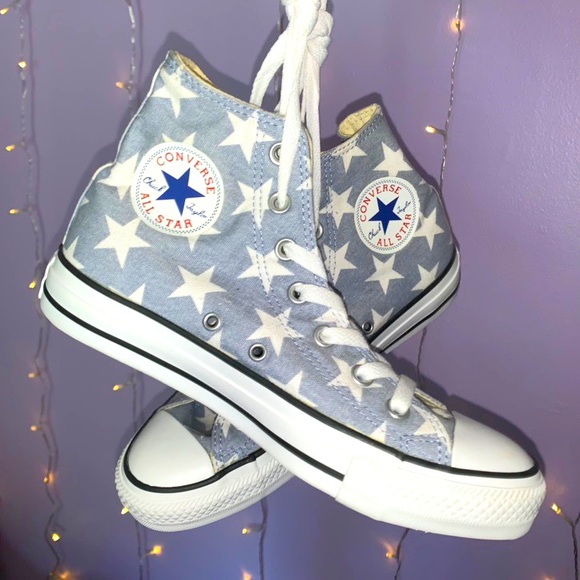 Converse | Shoes | Rare Star Pattern High Top Converse | Poshmark
